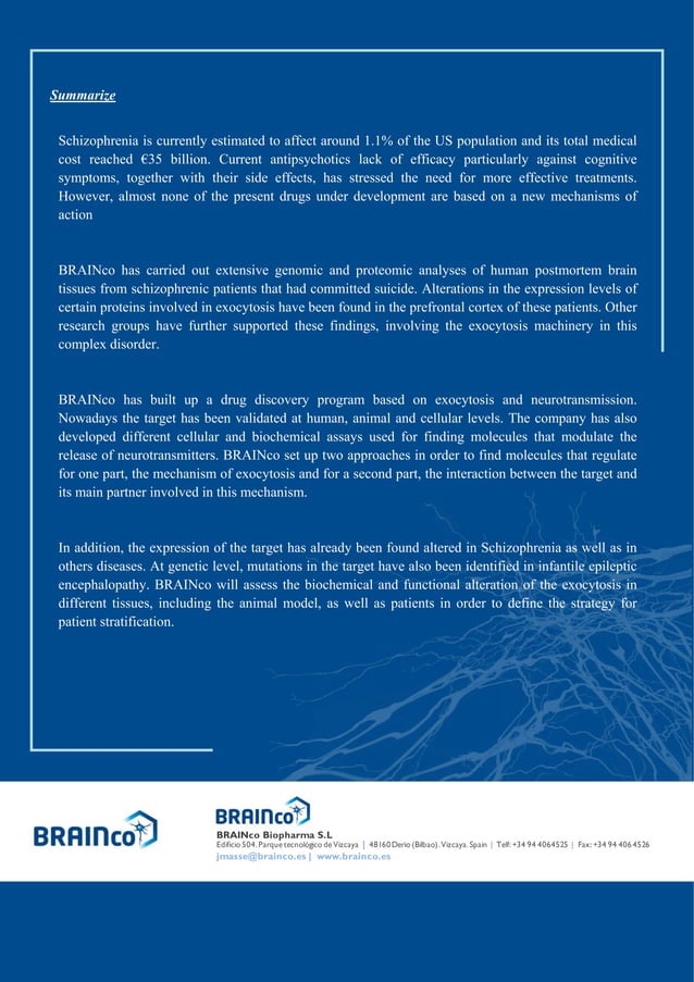 Project summary schizophrenia | PDF