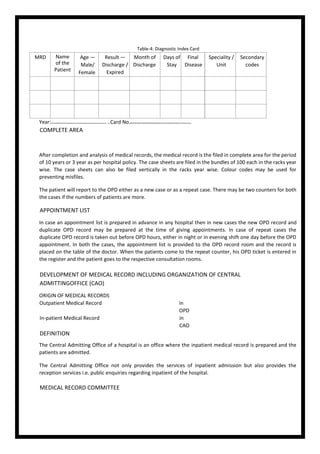 Medical record & Health information Technician | DOCX