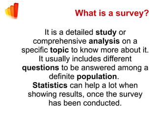 Project: How to make a survey | ODP