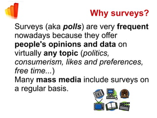 Project: How to make a survey | ODP