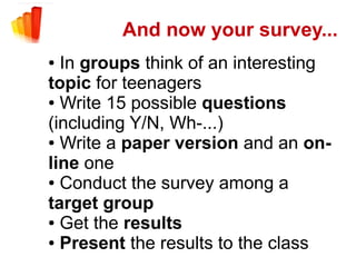 Project: How to make a survey | ODP