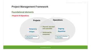 Projects vs operations | PPTX