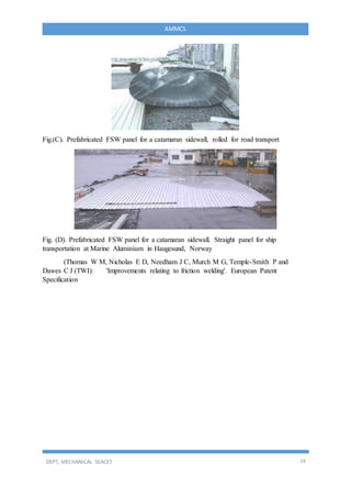 Project report on ammc's fabricated by friction stir process | PDF