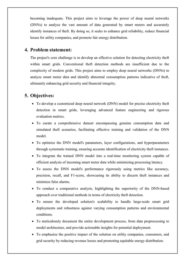 Project Synopsis Electricity Theft Detection.docx | Gas and Electric ...