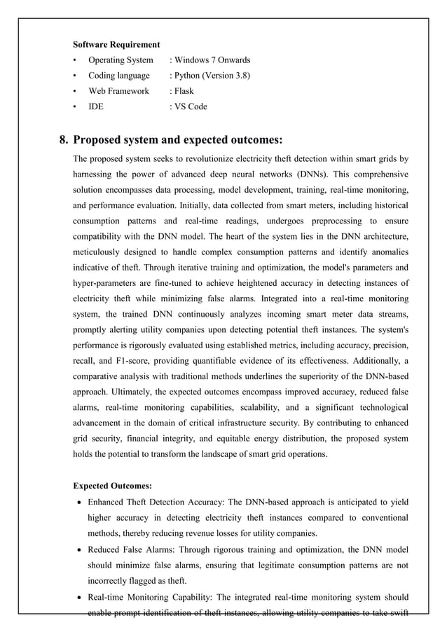 Project Synopsis Electricity Theft Detection.docx | Gas and Electric ...