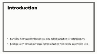 Project Synopsis Presentation on raspberry powered moto vision pi | PPT