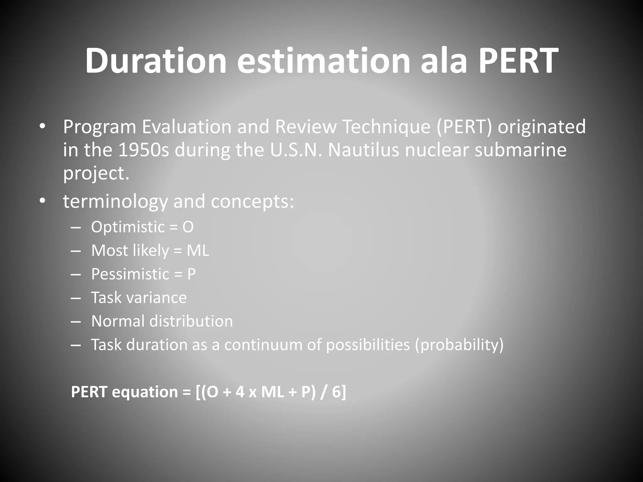 Project Task Duration Estimation Pptx