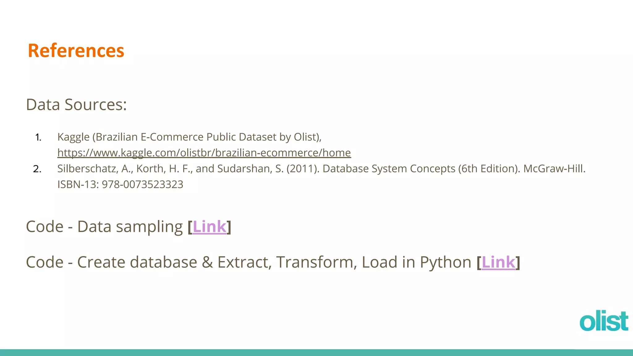 Team project - Data visualization on Olist company data | PDF