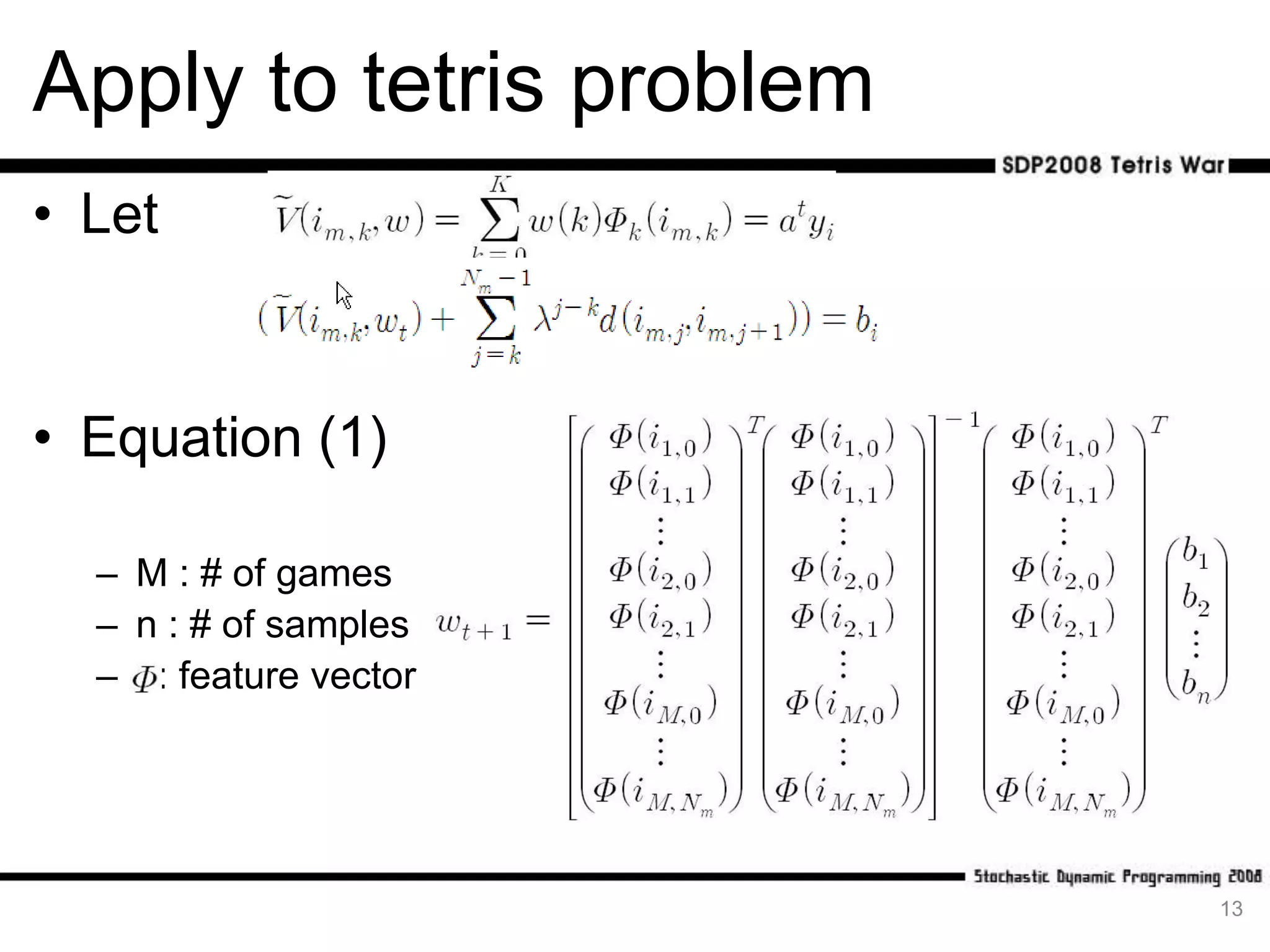 TETRIS AI WITH REINFORCEMENT LEARNING | PPT