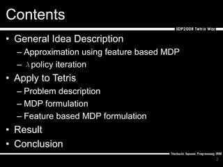 TETRIS AI WITH REINFORCEMENT LEARNING | PPTX