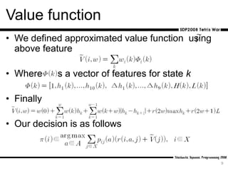 TETRIS AI WITH REINFORCEMENT LEARNING | PPT