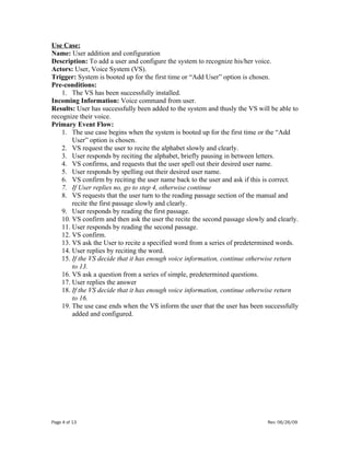 Software Engineering Use Case Project | PDF