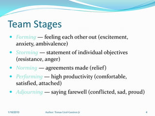 Project Team Building | PDF