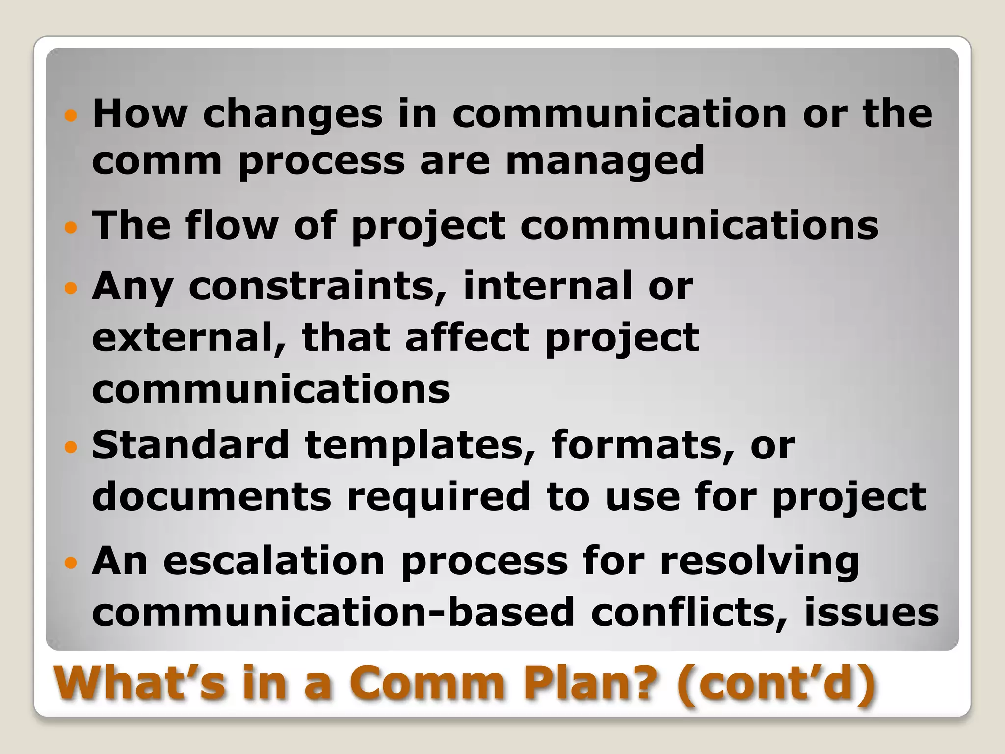 Project team communication | PPTX