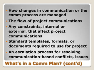Project team communication | PPTX