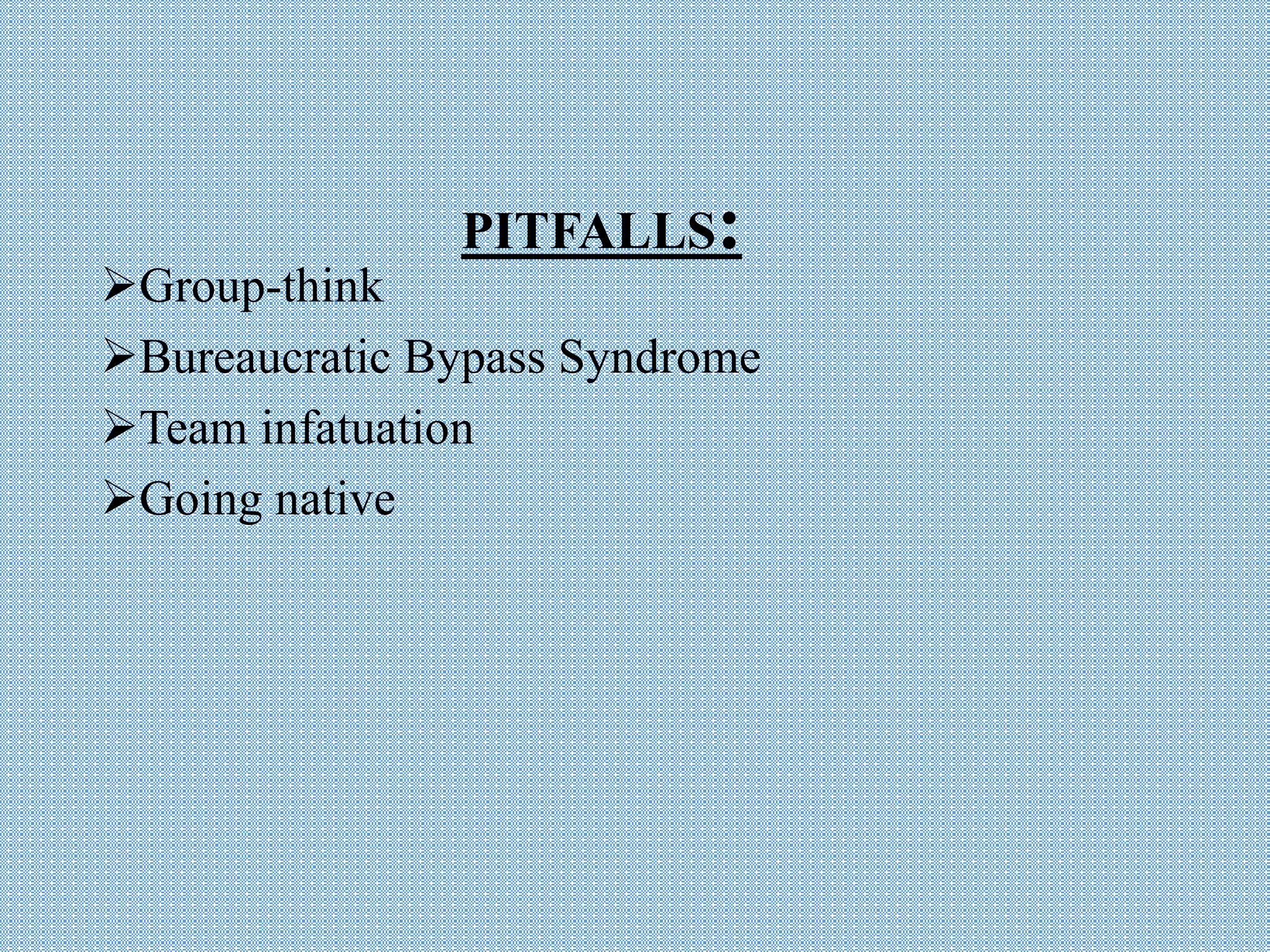 Project team pitfalls | PPTX