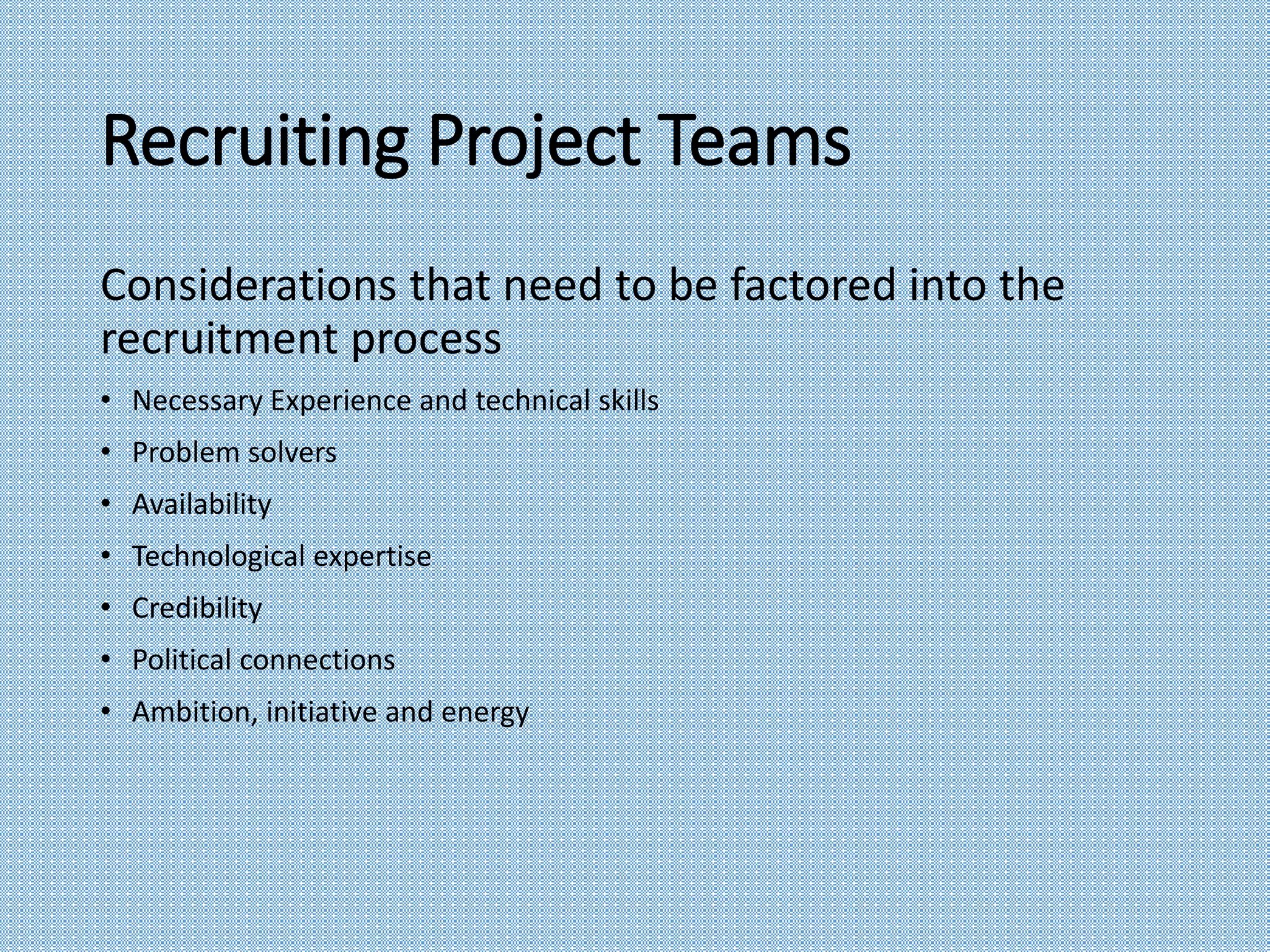 Project team pitfalls | PPTX