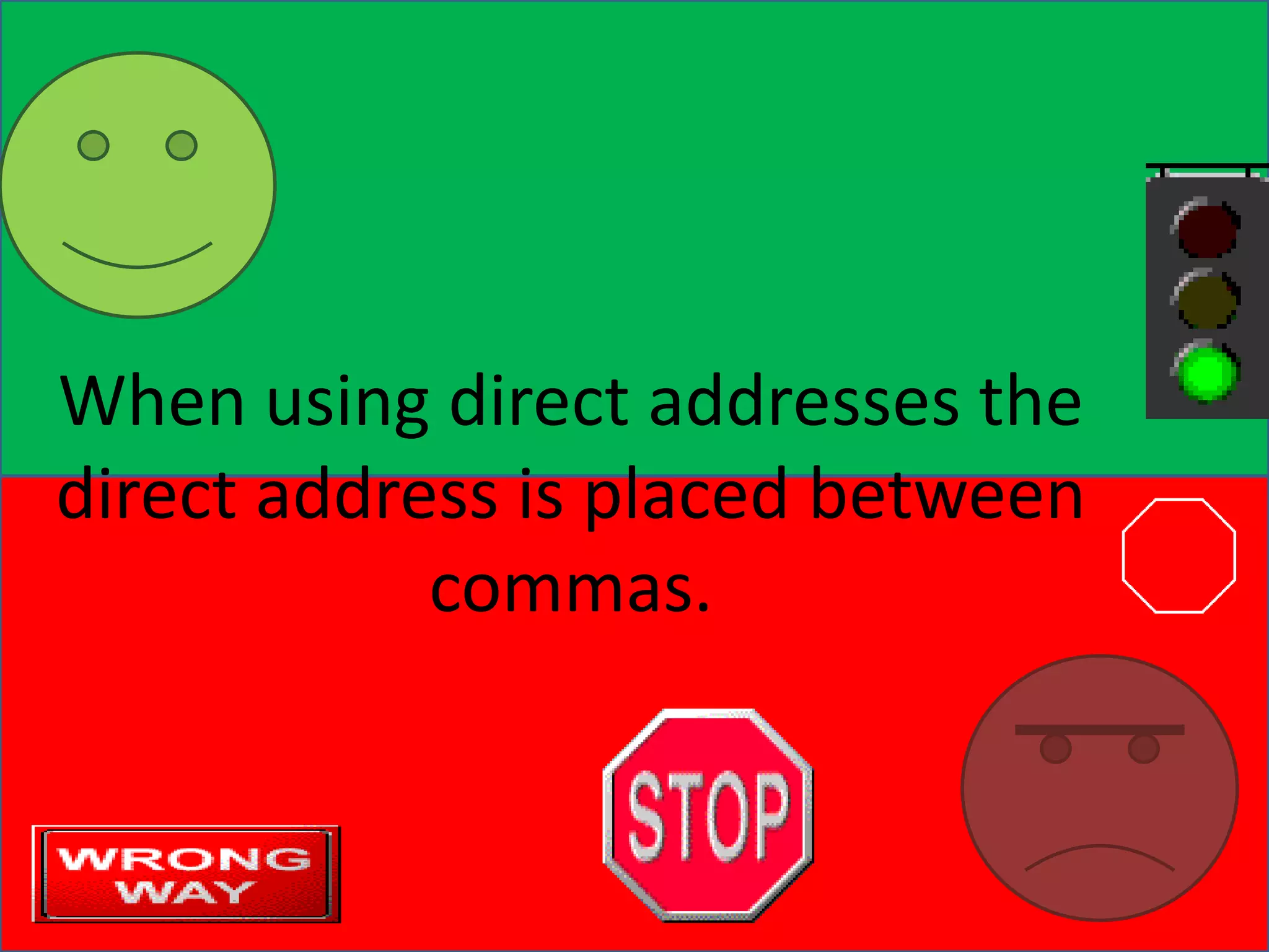 Kershner: Commas and Direct Addresses | PPTX