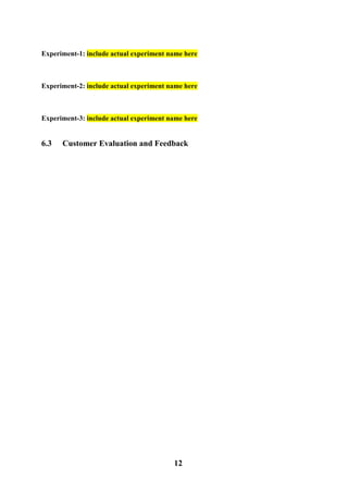 Project Template - Artificial Intelligence and Data Science | DOCX