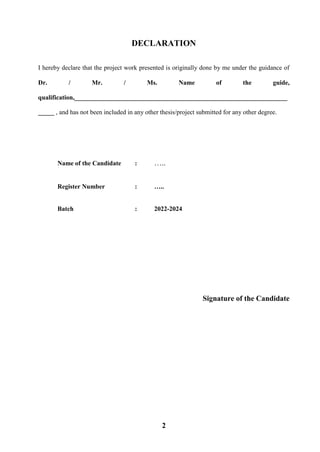 Project Template - Artificial Intelligence and Data Science | DOCX