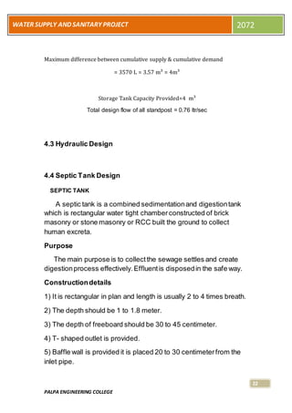 water supply Project theory | DOCX