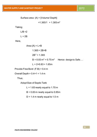 water supply Project theory | DOCX