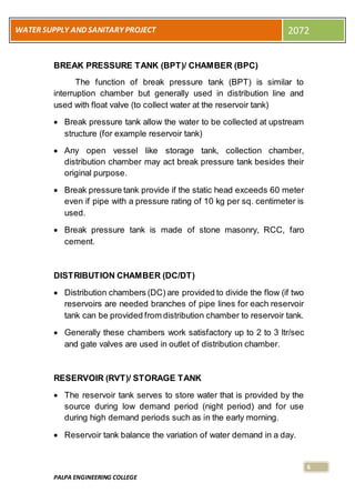 water supply Project theory | DOCX