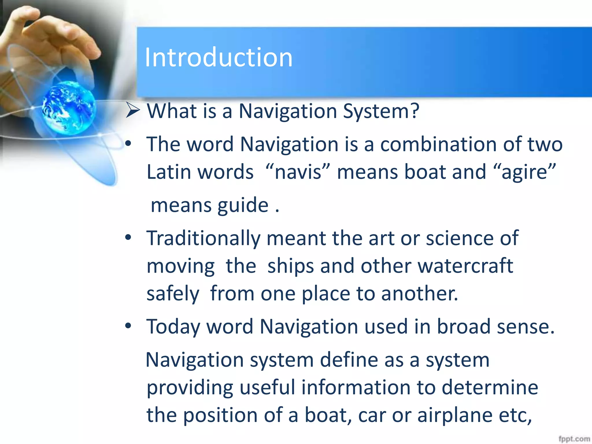 Navigation System | PPTX