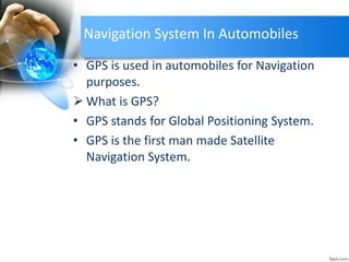 Navigation System | PPTX