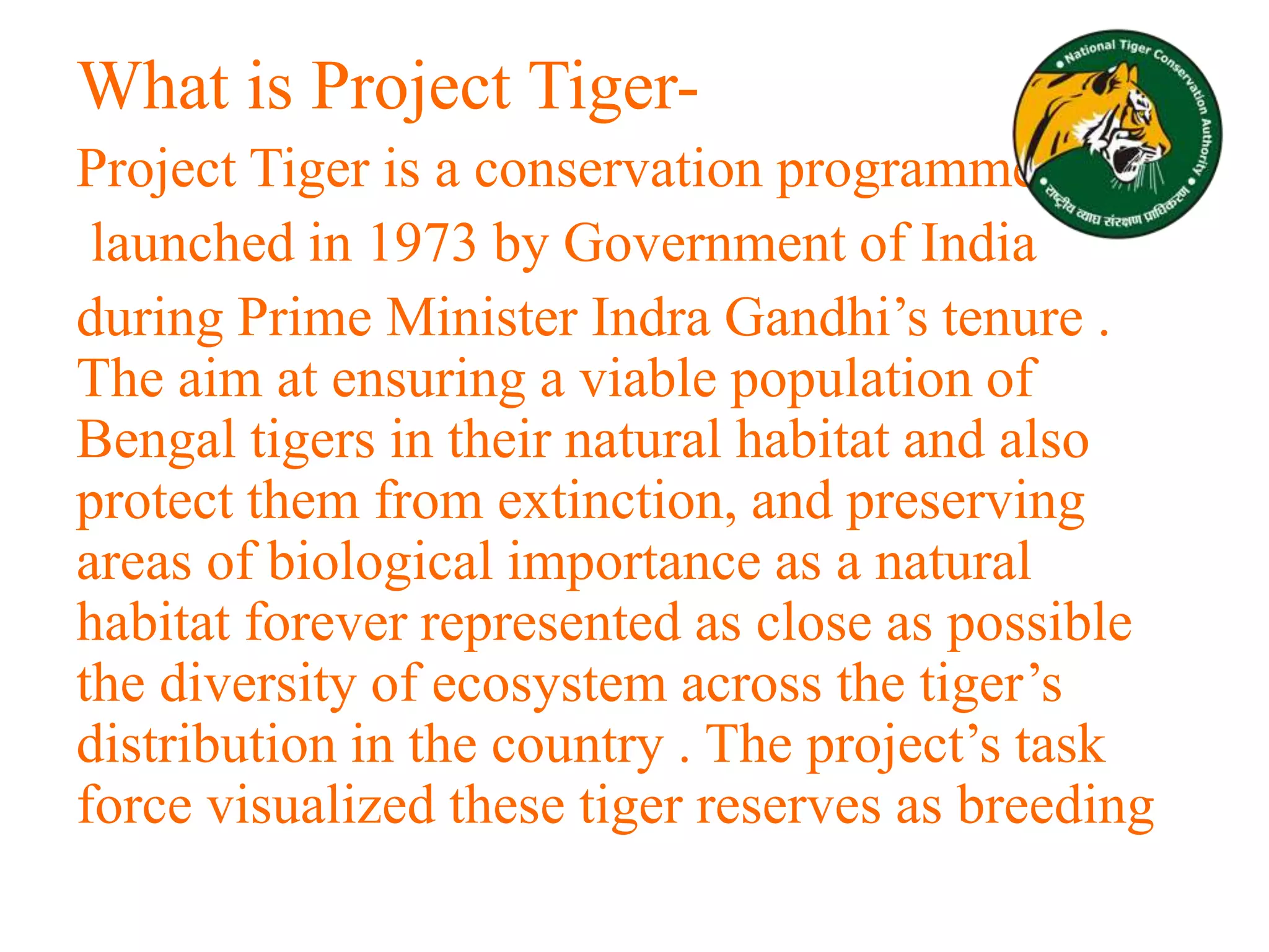 Project tiger | PPTX
