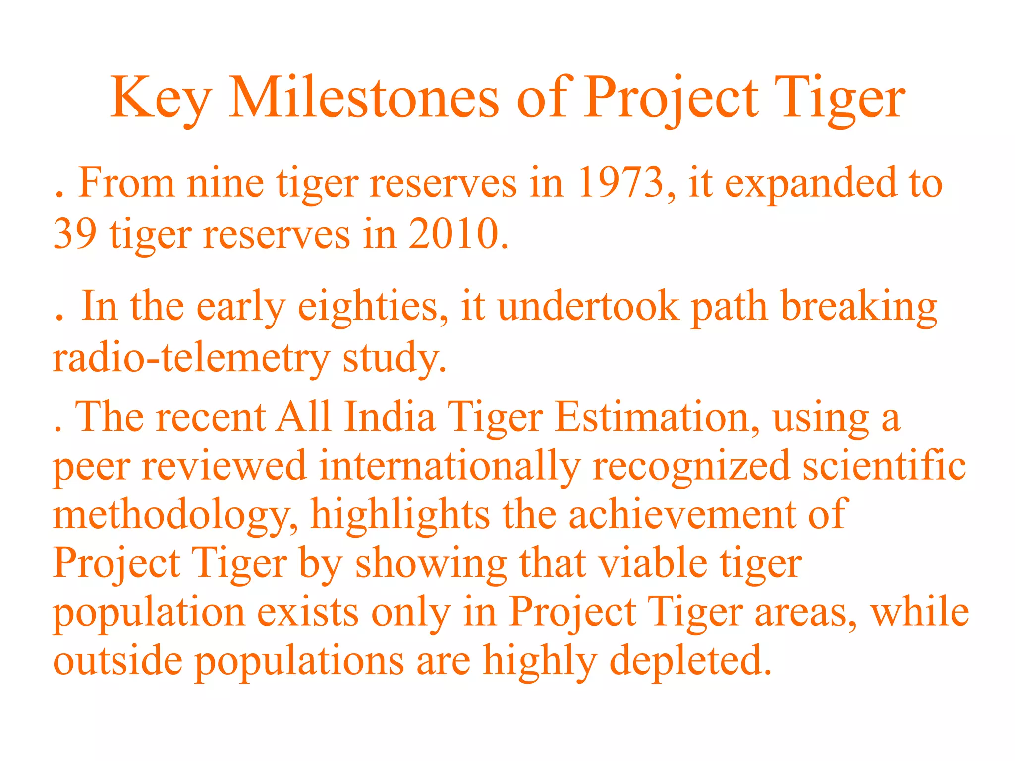 Project tiger | PPTX