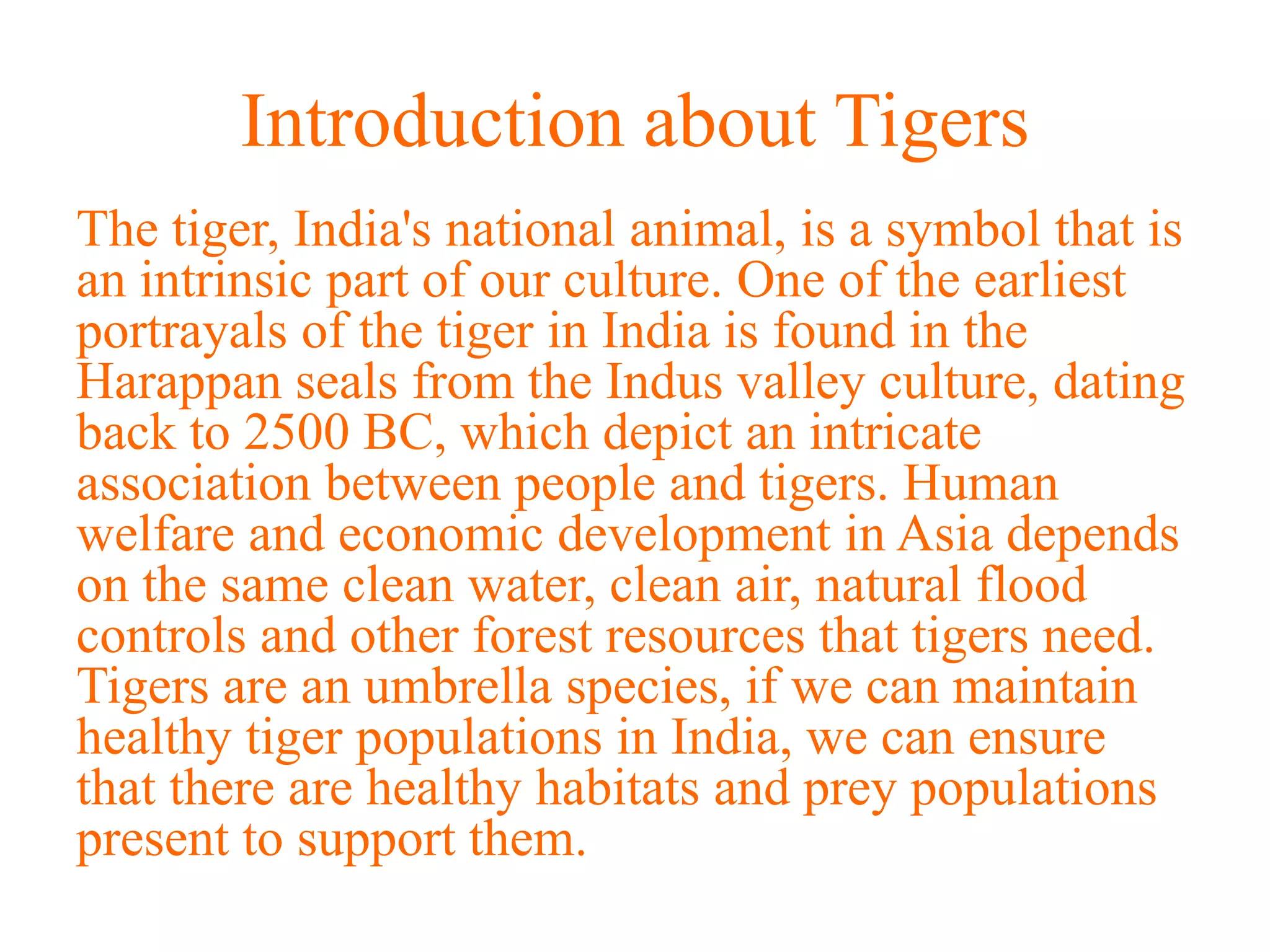 Project tiger | PPTX