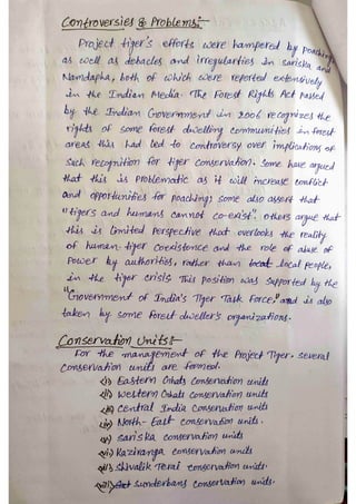 Project Tiger: A brief introduction about project Tiger | PDF