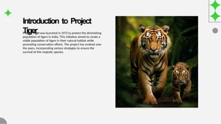 Project based on Saving the Tigers .pptx