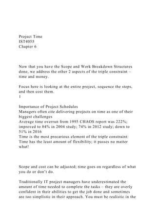 Project Time Management Basics | PDF