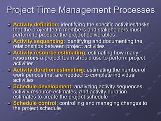 Project Time Management ICTI.ppt | Homework and Study | Education