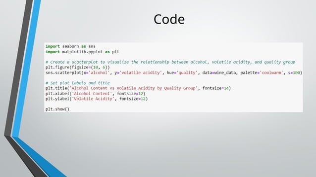 Wine Quality Prediction - EDA and classification.pptx | Alcoholic ...