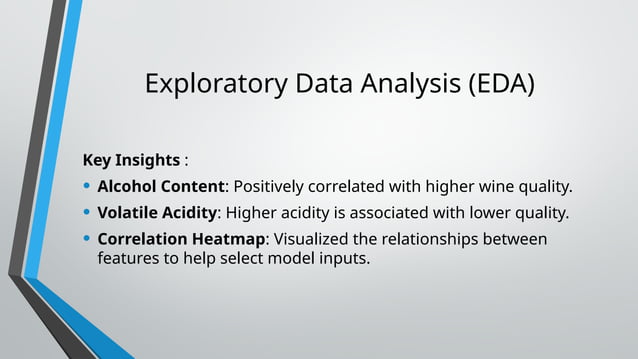 Wine Quality Prediction - EDA and classification.pptx | Alcoholic Beverages | Food & Drink