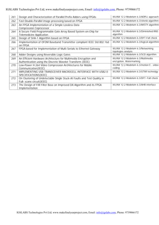 Project titles embedded 2013 14-electronics-electrical engineering | PDF