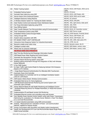 Project titles embedded 2013 14-electronics-electrical engineering | PDF