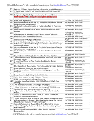 Project titles embedded 2013 14-electronics-electrical engineering | PDF