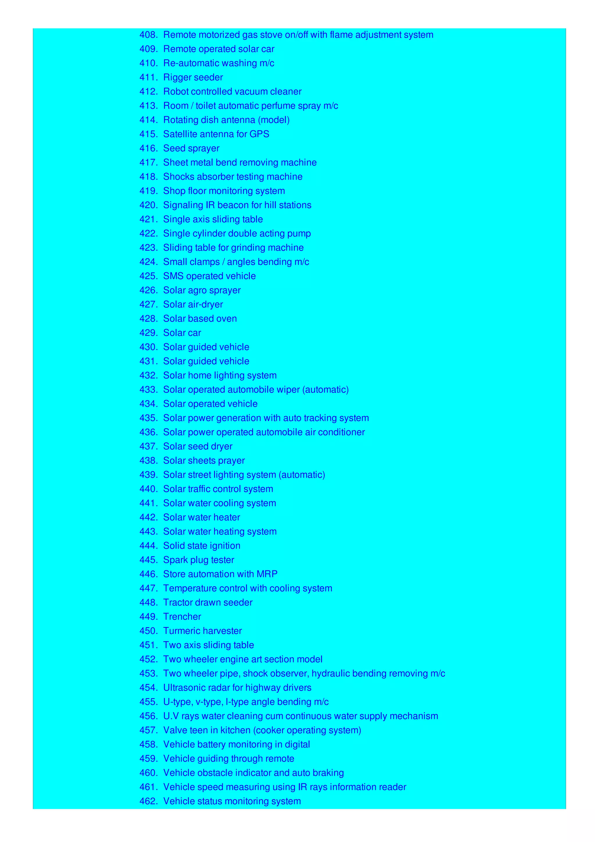 Project titles for eee, ece, eie | PDF