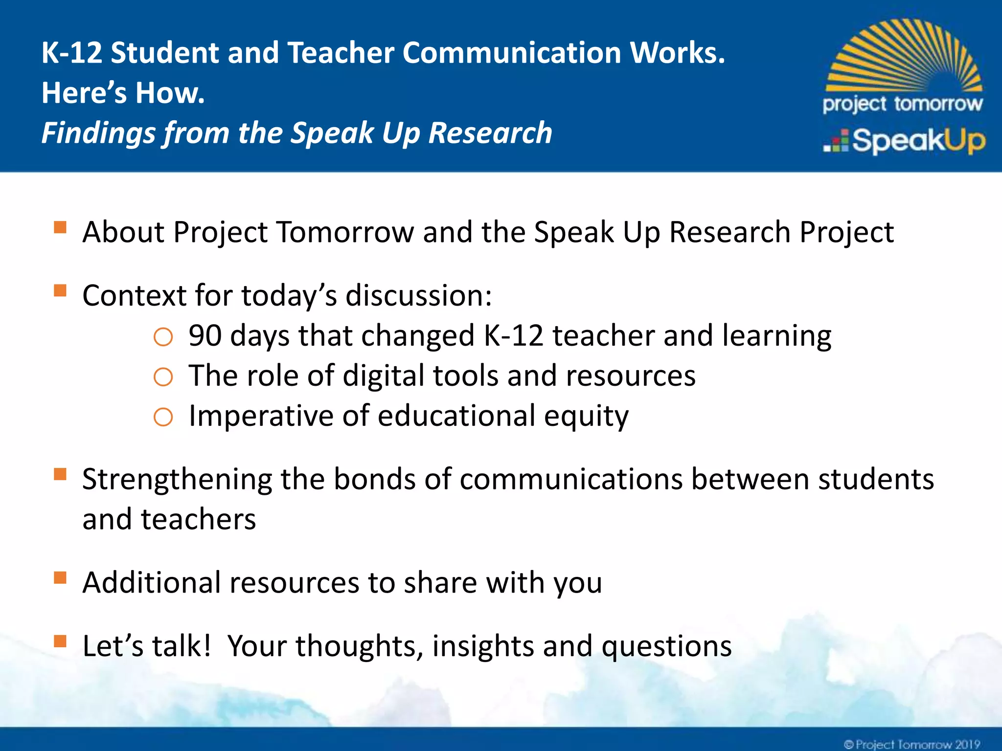 K-12 Student and Teacher Communication Works. Here’s How. | PPT