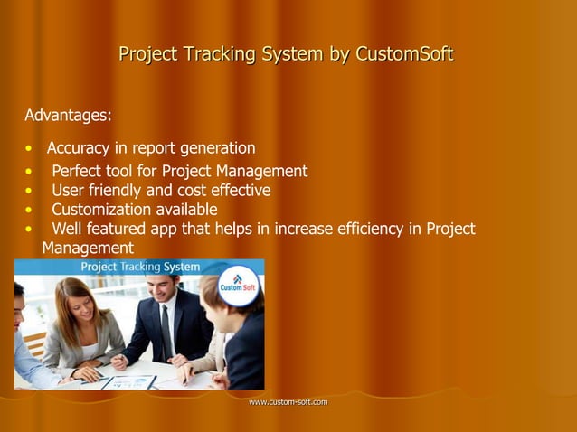 Project tracking system by customsoft | PPTX | Technology & Computing