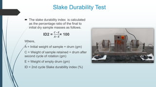 Schmidt's Hammer Rebound Value Analysis for finding Uniaxial ...