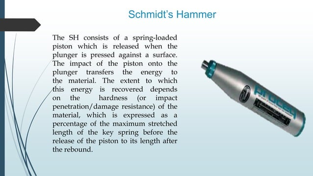 Schmidt's Hammer Rebound Value Analysis for finding Uniaxial ...