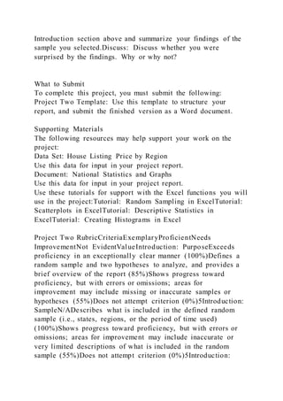 Project two guidelines and rubric.html competencyin this pr | PDF