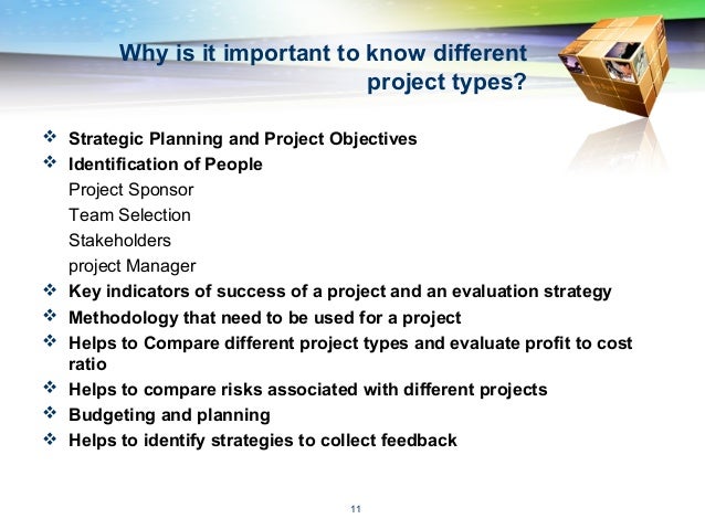 Project Types and their importance