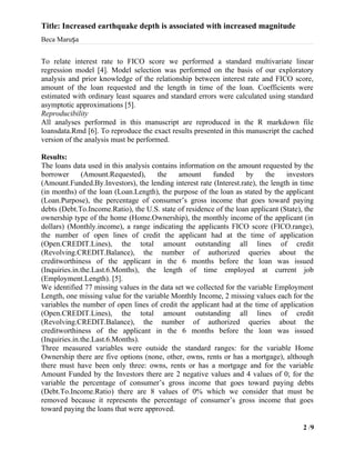 Project data analysis | PDF