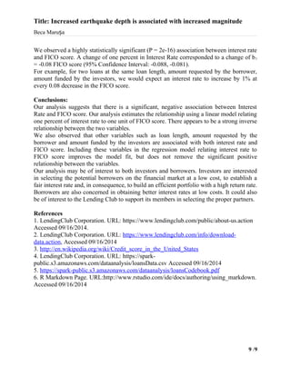 Project data analysis | PDF